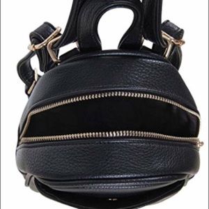 Bags | Small Black Leather Backpack | Poshmark